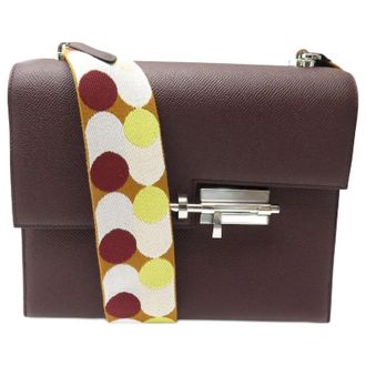 Herm&egrave;s Crossbody Bags - NEUE HERMES VERROU 21 HANDTASCHE ROT EPSOM LEDER S - Gr. unisize - in Rot - f&uuml;r Damen