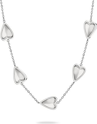 Liebeskind BERLIN Necklace - Halskette aus Edelstahl - Silber - Ankerkette verstellbar bis 50 cm - wasserfest & hautfreundlich