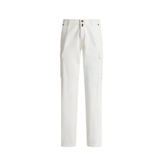 Kiton Herren, Hosen, Wei&szlig;, W33Gr&ouml;&szlig;e