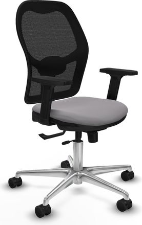 Piqueras y Crespo B&uuml;rostuhl aus Kunstleder mit 2D-Armlehnen, h&ouml;henverstellbare Lendenwirbelst&uuml;tze, ausgestattet mit Syncro/Traslack und eingespritztem Schaum. Mit Rolle