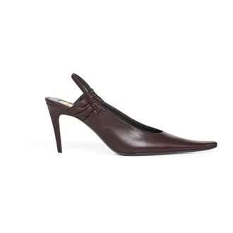 Saint Laurent Anne-Marie 75 Slingback Pumps - - Shoes - Damen - Braun - 38 1/2 EU