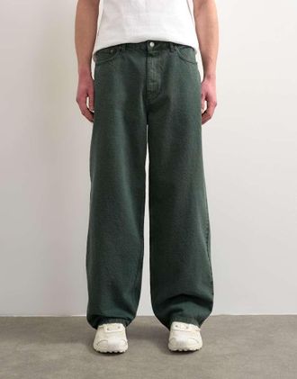 Topman Jean baggy rigide - Vert