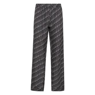 Philipp Plein Logo-Print Pyjamahose aus reiner Seide - - Trousers - Herren - Schwarzk - 2XL