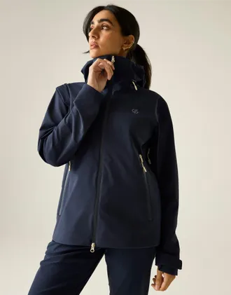 Dare 2B Haik - Veste imperm&eacute;able l&eacute;g&egrave;re triple &eacute;paisseur - Bleu marine