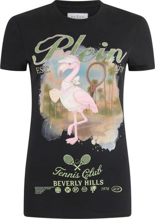 Philipp Plein Sexy Pure Fit T-Shirt Tennis Club Strass