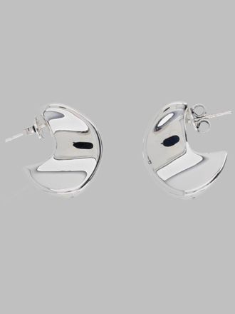 Bottega Veneta Disc Earrings - Silver