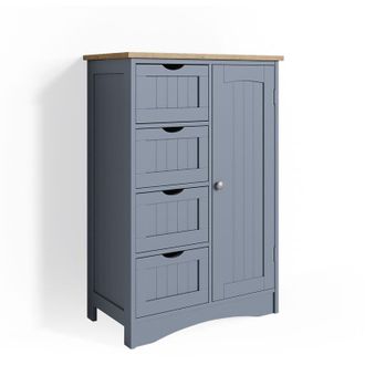 Vicco Meuble de rangement de salle de bain Bianco, Gris, 55 x 81 cm