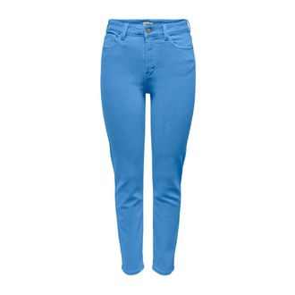 Only Emily HW Straight Ank Col Pnt - - Trousers - Damen - Blau - W26