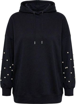STUDIO UNTOLD Sweatshirt Hoodie Oversize Shape Zierperlen Kapuze