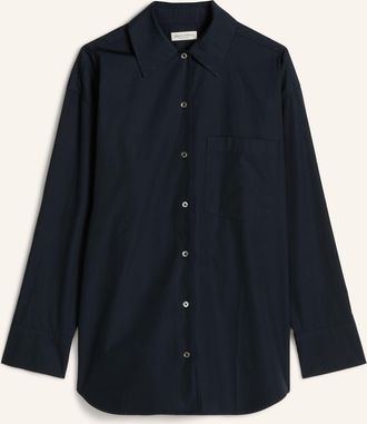 Marc O'Polo Marc Opolo Oversized-Hemdbluse blau