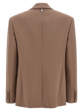 Giuseppe Di Morabito Double-Breasted Virgin Wool Blazer - Camel