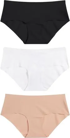 Next Femme Lot de Trois Shorties Invisibles Noir/Blanc/Chair EU 40 (UK 12)