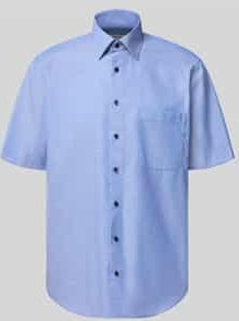 Eterna Comfort Fit Business-Hemd aus Baumwolle mit Kentkragen