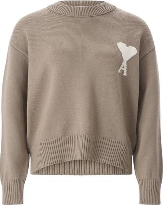 Ami Homme, Pulls, Brun, Taille: M Maille ras du cou