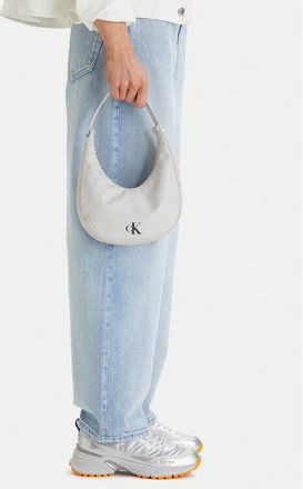 Calvin Klein Handtasche Buckle Small Bag LV04F3513G Wei&szlig;