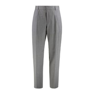 HUGO BOSS Homme, Pantalons, Gris, Taille: XL Pantalon de costume ajust&eacute; &agrave; rayures