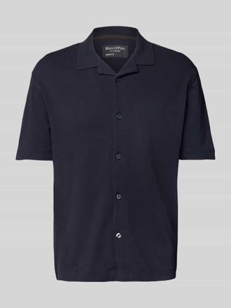 Marc O'Polo Regular Fit Poloshirt aus Baumwoll-Leinen-Mix