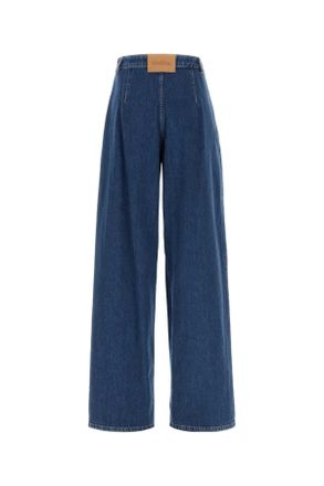 MM Studio Womens Denim Valvola Jeans Medio Pulito Exterior: Cotton Pantaloni Trousers