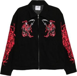 Warren Lotas veste à broderies - Noir