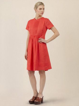 Apart Midikleid mit Zierfalten