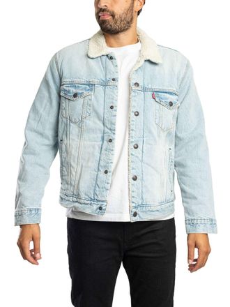 Levi's Typ 3 Sherpa Trucker Jacke, Blau