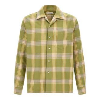 J.W.Anderson Chemise &agrave; carreaux - Homme - Chemises - Vert - Taille: XL