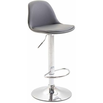 Clp Tabouret avec cadre et si&egrave;ge en acier chrom&eacute; et diverses couleurs similaires assis colore : Gris