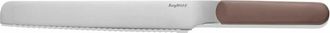 Berghoff Home Brotmesser 20cm - Edelstahl Br&ouml;tchenmesser - wellchenschliff Messer - K&uuml;chenmesser - Aubergine