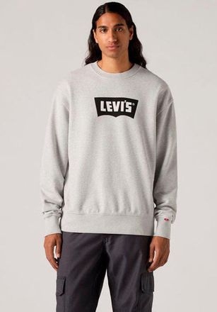 Levi's Sweatshirt LEVIS PREMIUM GRAPHIC CREW, Herren, Gr. XXL, grau (premium graphic crew vtg bw logo two light erdgrau), Sweatware, Obermaterial: 100% Baumw