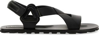Jil Sander Homme, Chaussures, Noir, Taille: 40 EU Low Sandal