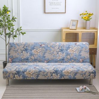 Generic Sofabezug Ohne Armlehnen Futon Abdeckung Stretch-Schonbezug F&uuml;r Klappsofa Moderner Druck Sofabett&uuml;berzug Waschbarer Schutz F&uuml;r 2-/3-Sitzer Futonbezug 