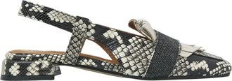 VIA VAI Femme, Chaussures, Noir, Taille: 39 EU Julie Lindi Slingbacks Imprim&eacute; Serpent