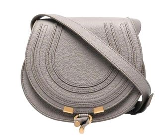 Chlo&eacute; Grey Small Marcie Crossbody Bag