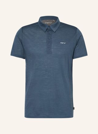 Meru Me&deg;Ru Funktions-Poloshirt Monforte Mit Merinowolle blau
