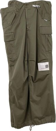 Miharayasuhiro pantalon cargo Huge à design superposé - Vert