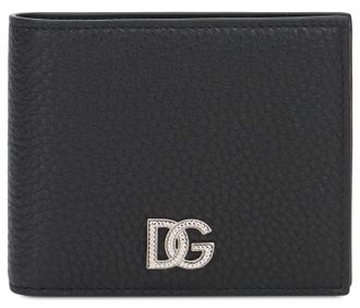 Dolce & Gabbana Mens Wallet With Logo Black Calfskin & Cardholders