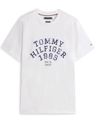 Tommy Hilfiger T-Shirt aus Baumwolle mit Frontprint, Regular Fit in