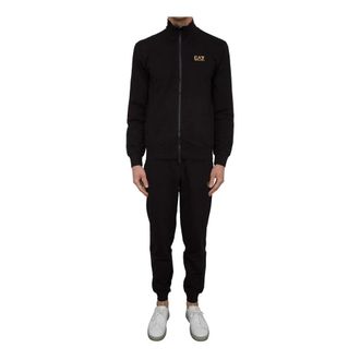Emporio Armani Schwarzer Trainingsanzug Stylische Sportbekleidung - - Sport - Herren - Schwarzk - 2XL
