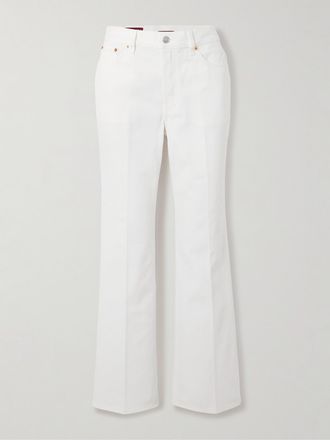 Gucci Halbhohe Schlagjeans - Wollweiß