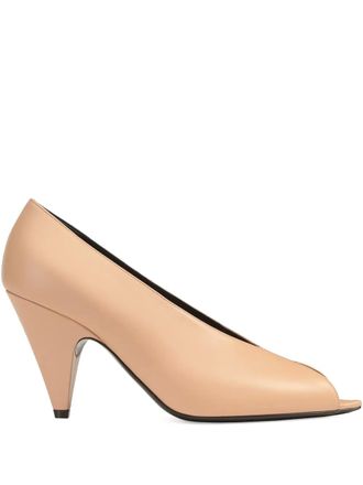 Sergio Rossi open-toe pumps - Nude