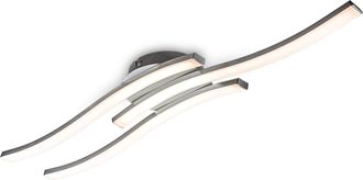 B.K.Licht LED Deckenlampe mit warmweißer Lichtfarbe, je 6 Watt, je 480 Lumen, LED Deckenleuchte, Lampe, Wohnzimmerlampe, Schlafzimmerlampe, Küchenlampe, 56,5x12