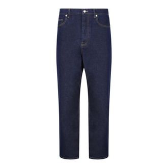 Maison Kitsun&eacute; Homme, Jeans, Bleu, Taille: W31 Jeans en coton taille haute