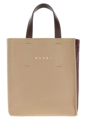 Marni Soft Top Handle Bag - Beige