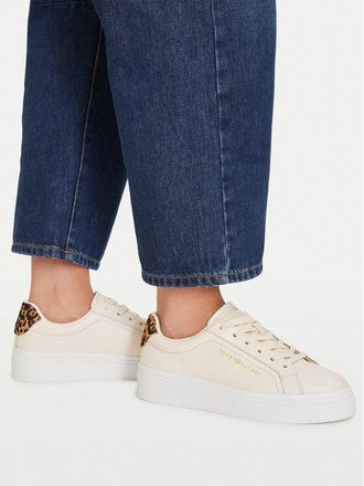 Tommy Hilfiger Sneakers Th Feminine Platform Cheetah FW0FW09693 Hellbeige
