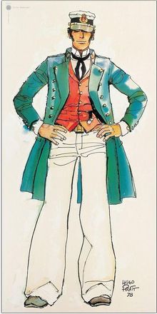 Artopweb TW18419 Pratt-Corto Maltese Dekorative Paneele, Holz, Multifarbiert, Ma&szlig;nahmen: 50 x 100 cm