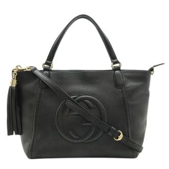 Gucci Pre-owned Soho Leder 2way Tote Bag - - Pre-owned - Damen - Schwarzk - ONE SIZE