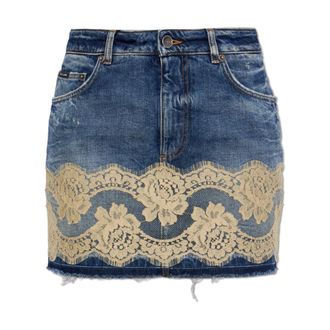 Dolce & Gabbana Denimrock im Vintage-Look - - Skirts - Damen - Blau - M