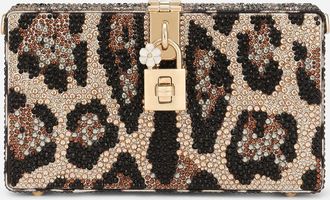 Dolce & Gabbana Clutch Dolce Box Mit Thermostrass - Frau Schulter- Und Umh&auml;ngetaschen Animalprint Onesize