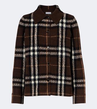 Burberry Hemdjacke Burberry Check aus Kaschmir