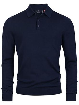 Kronstadt KSJohannes Polo tricot&eacute; en laine m&eacute;rinos pour homme 100 % laine m&eacute;rinos avec col polo | Pull en tricot fin pour homme, Sky Captain, XXL